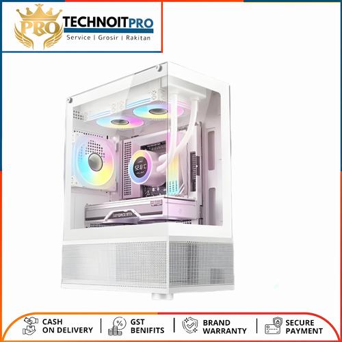 Jual 3 Power UP POWERMAX PEGASUS TG Panel USB Micro ATX White RGB + 3 FAN - Jakarta Pusat - PRO ...
