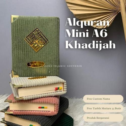 Jual Al Quran Mini Khadijah Series custom nama ukiran Grafir ukuran A6 ...