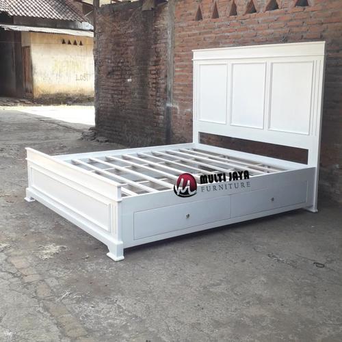 Jual Dipan Minimalis Tempat Tidur Kayu Ranjang Divan Putih Duco - Kab. Jepara - Multi Jaya ...