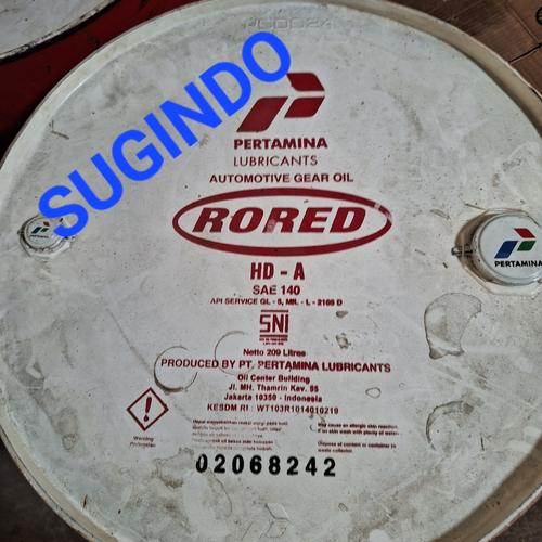 Jual OLI DRUM RORED HDA-140 / OLI TRANSMISI GARDAN SAE140 PERTAMINA ...