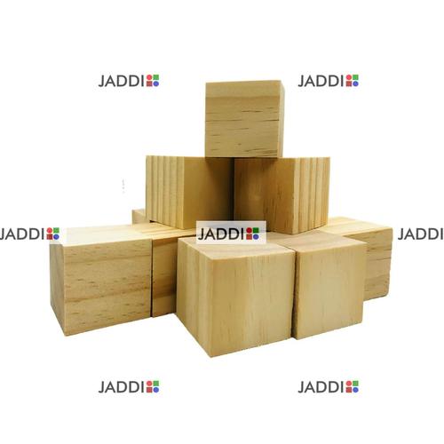 Jual Kubus 3x3x3 cm Edukasi wooden Cube blocks balok kotak kayu craft ...