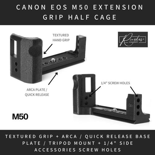 Jual Extension Grip Case Canon EOS M50 Half Rig Cage With 1/4 Inch ...