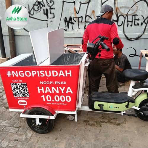 Jual Gerobak Sepeda Listrik Kopi Keliling Pujasera V.2 - Kota Serang ...