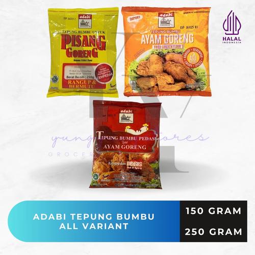 Jual Adabi Tepung Bumbu Ayam Goreng Pedas / Pisang Goreng 150 gram 250 ...