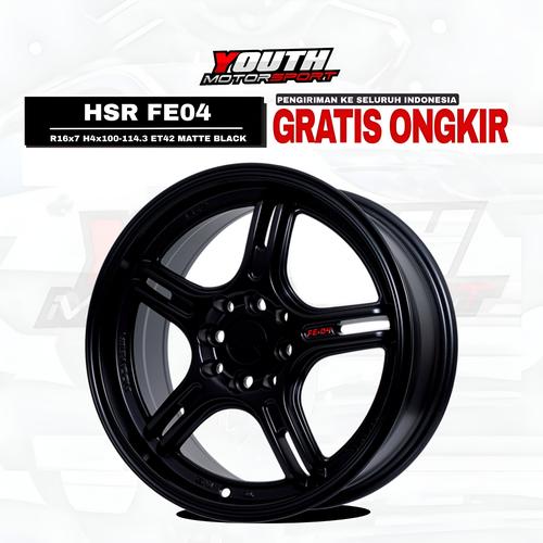 Jual Velg Mobil Racing Ring 16 Jazz, Yaris, Raize, Rocky, Avanza, Xenia | HSR FE04 R16x7 H4x100 ...