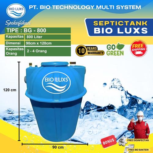 Jual septic tank Biotech,Biofil,BioLuxs type BG 800 liter - Kota Tangerang - BioLuxs Septic Tank ...