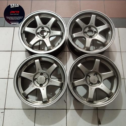 Jual velg mobil racing te37 ring 17 lubang 4x100 cocok buat yaris jazz ...