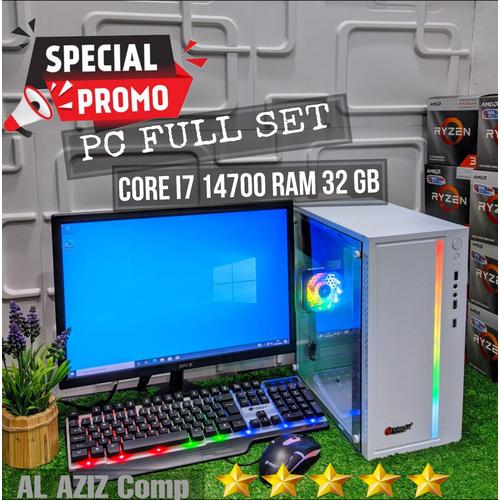 Jual PC Rakitan Fullset Intel Core i7 14700 RAM 32gb DDR5 SSD 256gb ...