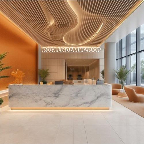 Jual Meja Resepsionis Kantor, Meja Lobby Kantor, Interior Lobby Kantor ...