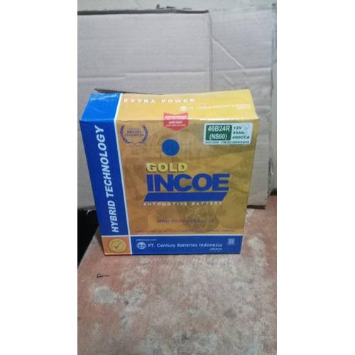 Jual Aki Accu INCOE NS60L 12V 45AH Amper Gold Hybrid - Kota Depok ...