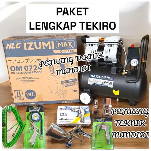 Jual MESIN KOMPRESOR ANGIN OILLESS IZUMI MAX OM 0724 / IZUMI MAX OM0724 ...