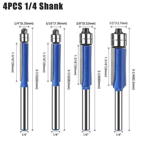 Jual Mata Router Mata Profil Kayu Flush Trim Double Bearing HPL PVC ...