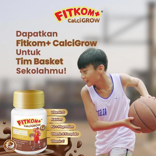 Promo Fitkom CalciGROW Tablet Hisap Suplemen Kesehatan Tulang Anak by ...