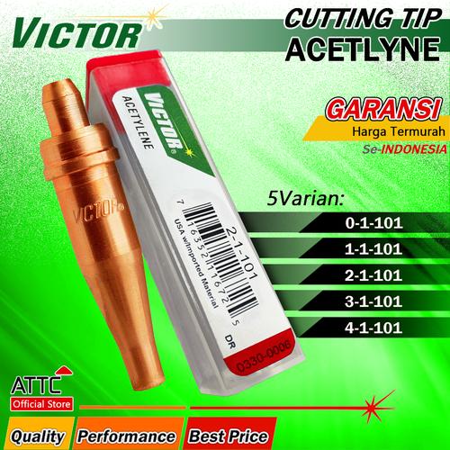 Promo Cutting Tip Acetlyne Mesin Las Plasma Victor (2-1-101) No 0, 1, 2 ...
