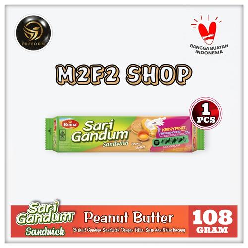 Jual Roma Biskuit Sari Gandum Sandwich Peanut Butter - 108 gr (Satuan ...