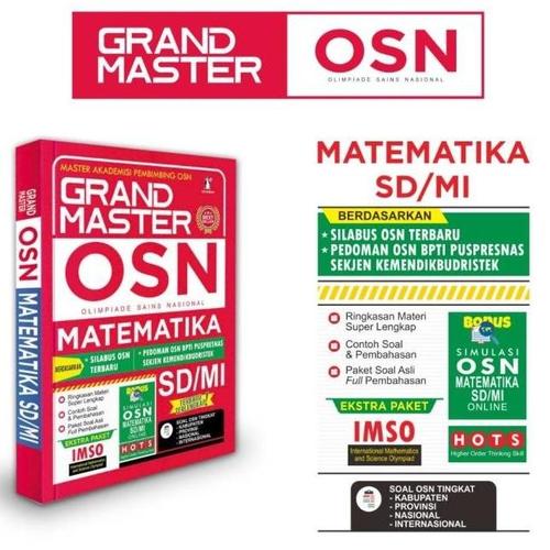 Jual Buku OSN MATEMATIKA - GRAND MASTER OSN OLIMPIADE SAINS NASIONAL ...