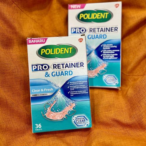 Jual Polident pro retainer and guard Polident retainer guard isi 36tabs ...