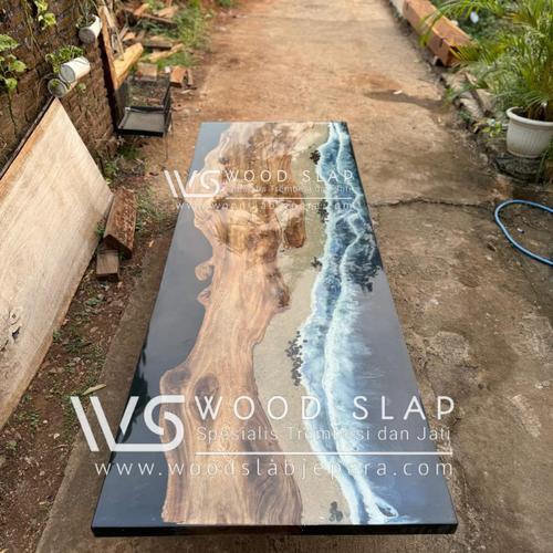 Jual Meja Resin Pantai Ombak Laut Epoxy - Kab. Jepara - WOODSLAP ...