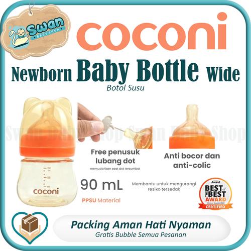 Jual Coconi Newborn Baby Bottle Wide Neck 90ml / Botol Susu - Jakarta ...