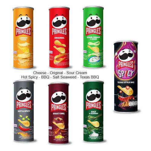 Jual Pringles Original, Cheese, Hot & Spicy, Sour Cream, Salt & Seaweed ...