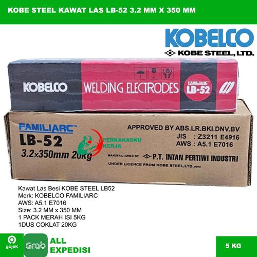 Jual KOBELCO KOBE STEEL FAMILIARC lawat las LB52 3,2mm harga 5kg/pack ...