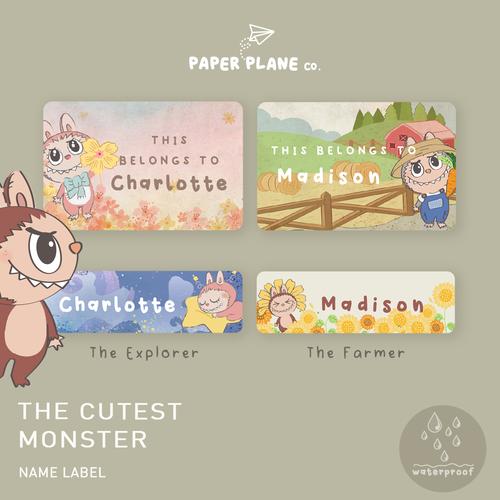 Jual Sticker Label Nama Tema "Labubu" Tahan Air Personalise - Explorer ...