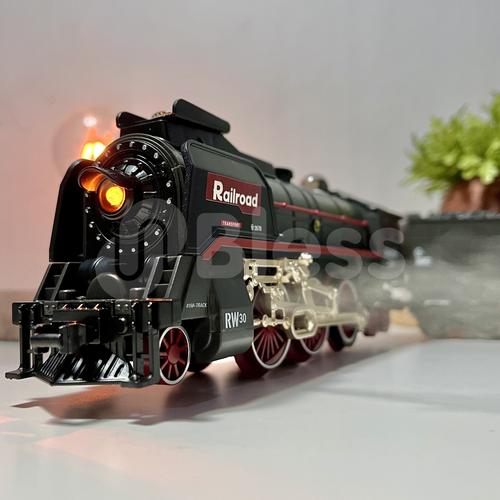 Jual (TERDAPAT LAMPU, SUARA, & UAP AIR) Mainan Kereta Elektrik Retro ...