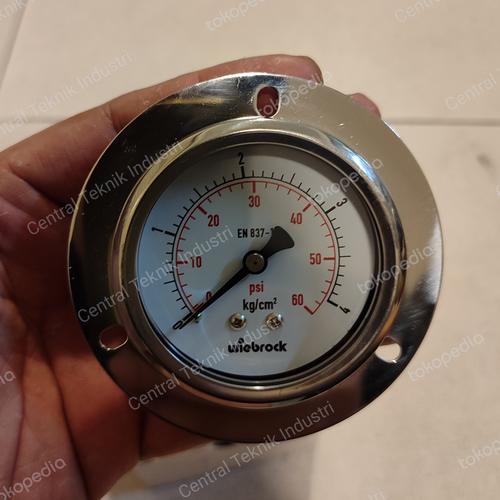 Jual Manometer Pressure Gauge Stainless Payung 60psi/ 4bar / 4"inch ...