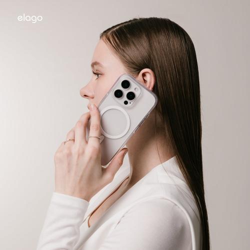 Jual Case iPhone 16 Pro Max Elago MagSafe Hybrid Clear Silicone Soft Shockproof Casing Cover ...