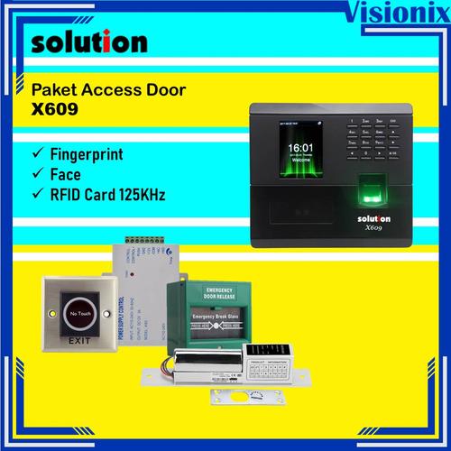 Jual Paket Access Door Solution X609 Access Control Fingerprint Face ...