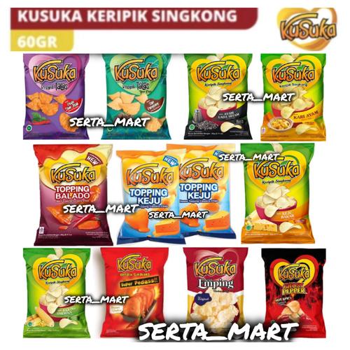 Jual Kusuka Keripik Singkong 60gr All Varian - Kripik Kusuka Balado ...