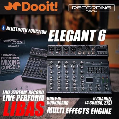 Jual Recording Tech RT ELEGANT 6 / Elegant6 Mixer Audio USB with DSP Fx ...