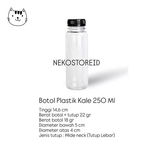 Jual Botol Plastik Bening Kale 250 ml Ekonomis - Botol Jus Kopi Susu ...
