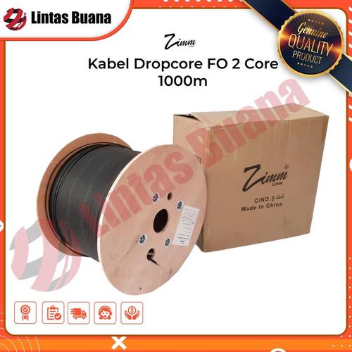 Jual Kabel Dropcore 2 Core 1000 Meter Kabel Fiber Optik 1000m FTTH ...