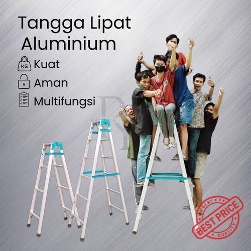 Promo Tangga Lipat Aluminium Kuat & Kokoh 1,5M / 1,75M / 2M / 2,5M / 3M ...