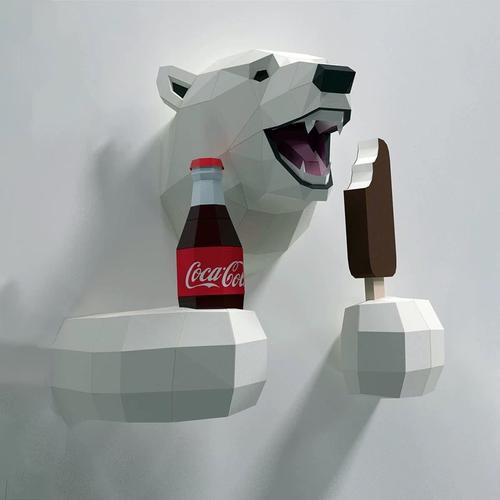 Jual 3D Papercraft Cola Bear (DIY Crafting by Number) - Jakarta Barat ...