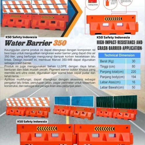 Jual road barrier water barrier 350 Liter pembatas jalan - Jakarta ...