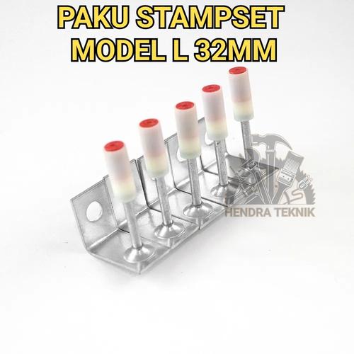 Jual per 100 PCS PAKU BETON TEMBAK STAMPSET MODEL L 8.5MM X 32MM REFILL ...