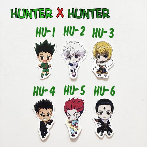 Jual Sticker Anime Hunter x Hunter 1 Gon Killua Kurapika Leorio Hisoka ...