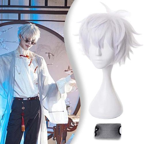 Jual Rambut Gojo Satoru Rambut Palsu Cosplay Anime Jujutsu Kaisen ...