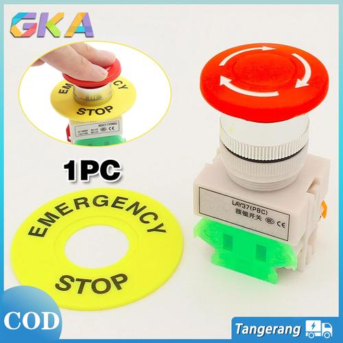 Jual Saklar Emergency Stop Tombol Jamur Emergensi Push Button Switch ...