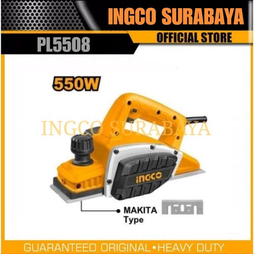 Jual INGCO PL5508 PLANNER LISTRIK 550W MESIN SERUT KAYU KETAM PLANER ...
