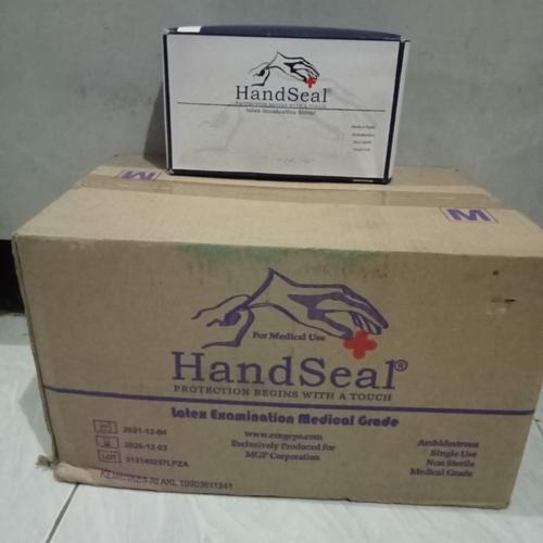Jual sarung tangan handseal powder exsamination handscoon isi 100 - M ...