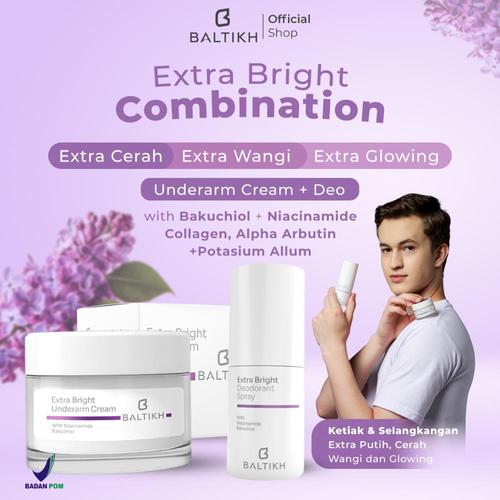 Jual Krim Pemutih Ketiak Dan Selangkangan 1 Set Baltikh Extra Bright ...