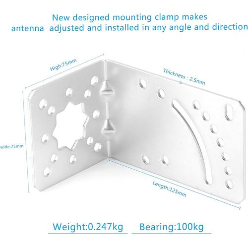 Jual Pole Mount Bracket L Mounting Bracket to Wall Hardware Accessories ...