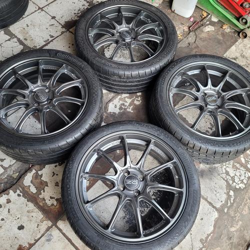 Jual velg o.z hyper GT R18 original made in italy paket ban Continental ...