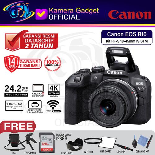 Promo Canon EOS R10 Kit RF-S 18-45mm STM - R 10 Kit 18-45 Garansi Resmi ...