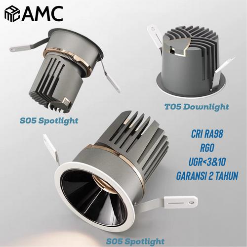 Jual AMC S05 & T05 Triac Dimmer COB LED Spotlight & Downlight CRI Ra 98+ Ra98 RG0 Dimmable Phase ...