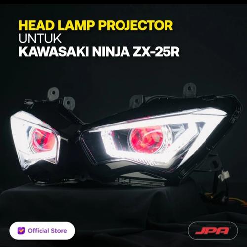 Jual Headlamp Projector Projie Lampu Depan JPA Ninja New ZX6R ZX25R DRL LEDD - Jakarta Utara ...