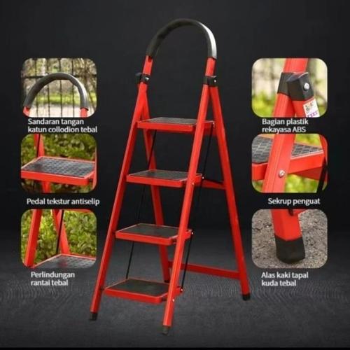 Jual TANGGA LIPAT PORTABLE / TANGGA ALUMUNIUM /TANGGA BESI KOKOH 4 STEP ...